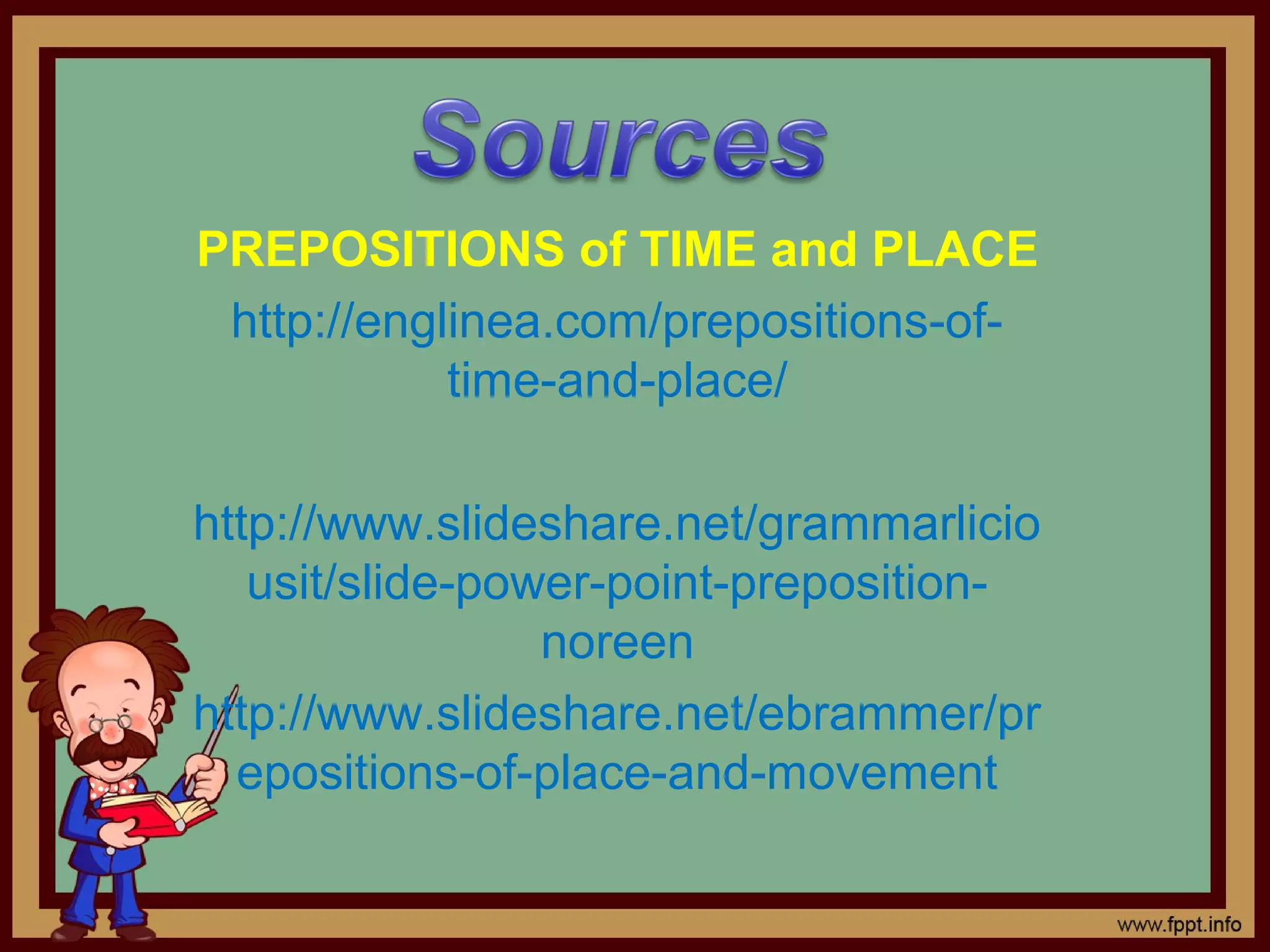 Grammar Topic: Prepositions | PPT