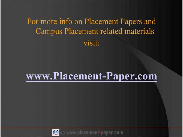 Pre Placement Talk | PDF