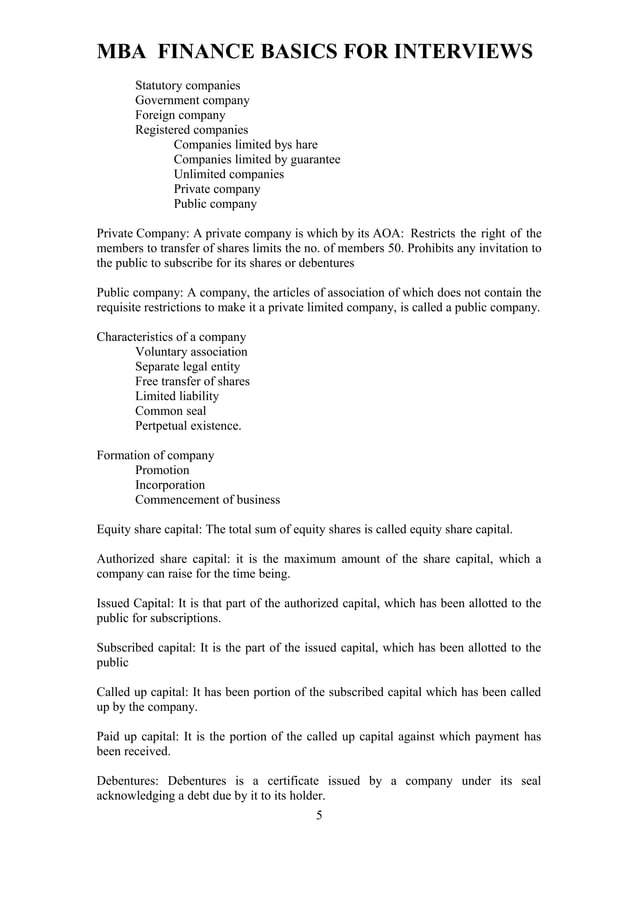 FINANCE BASICS | PDF