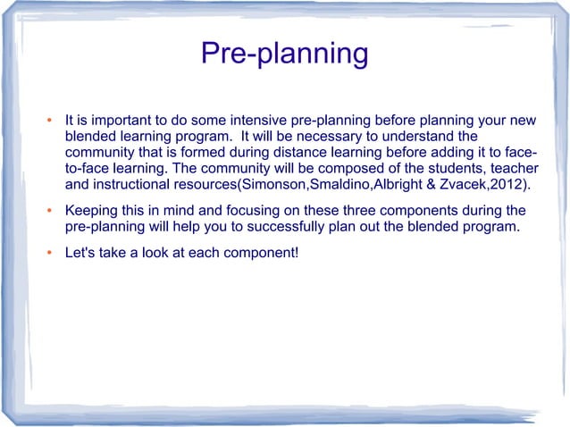 Preplanning | PPT