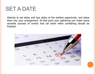 Pre planning to organize a music festival - Barrett Wissman | PPT