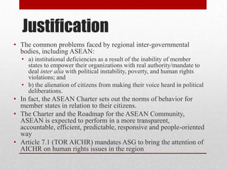 Civil Society Enaggement with the SG of ASEAN, the ASEAN Secretariat ...