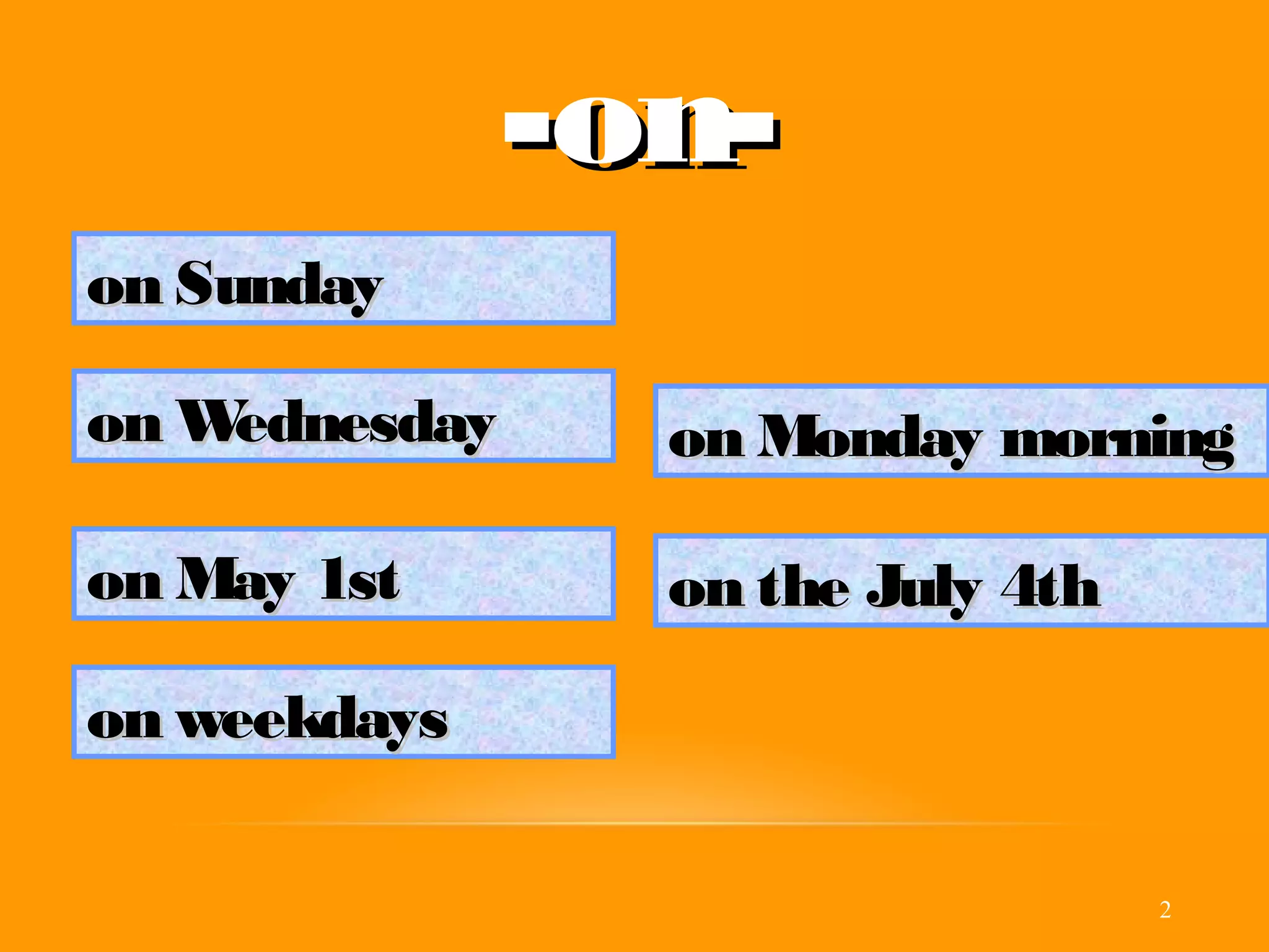 time expressions dates | PPT