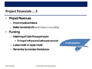 Preparation of Project Report | PPT