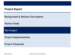 Preparation of Project Report | PPT