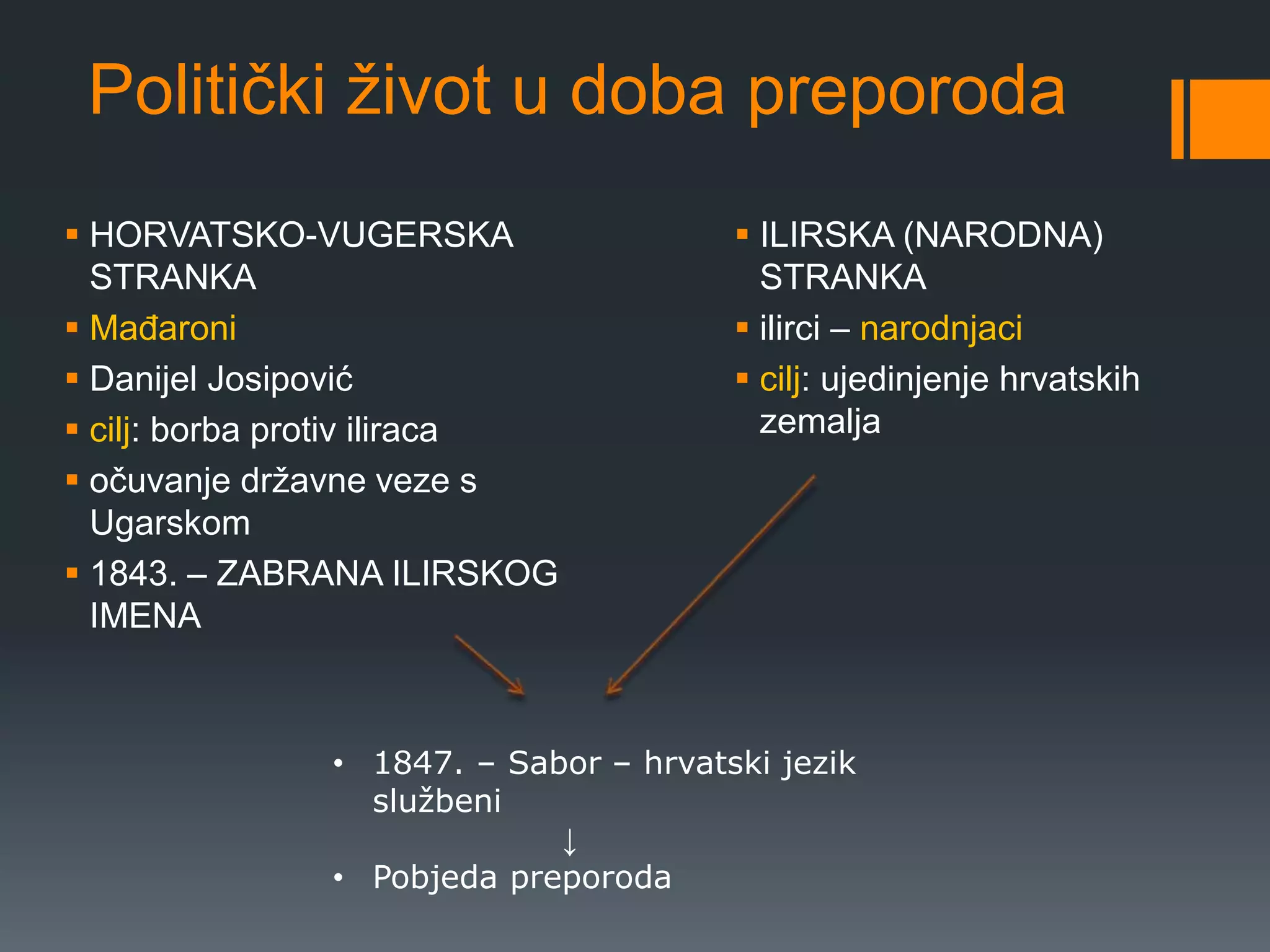 Preporod u istri i dalmaciji | PPTX