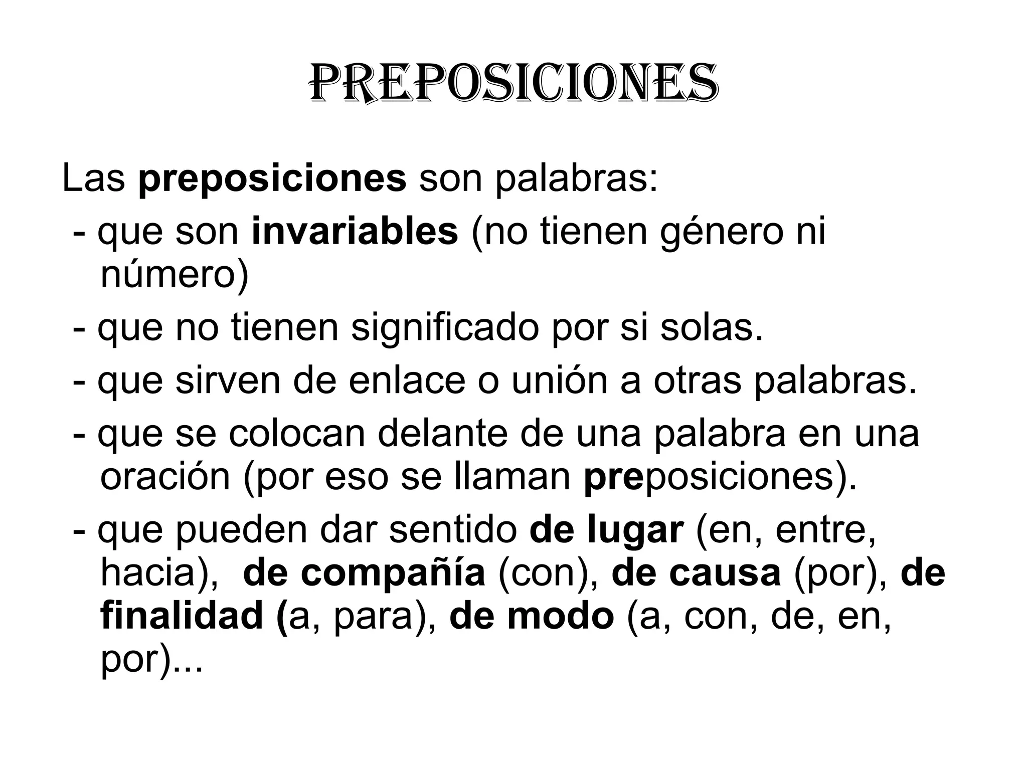 Preposiciones | PPT
