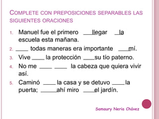 Preposiciones | PPTX