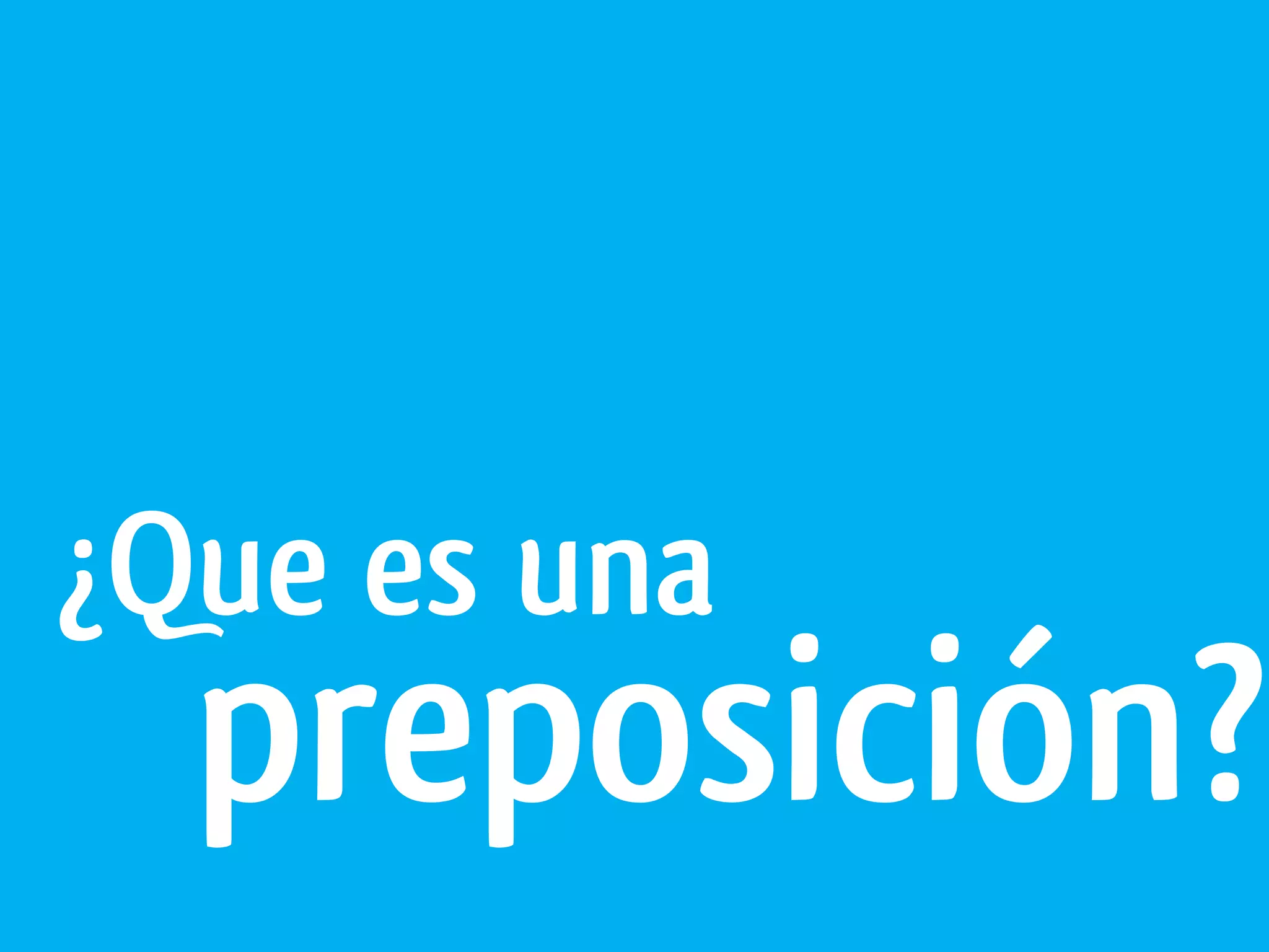 Las preposiciones en español | PDF