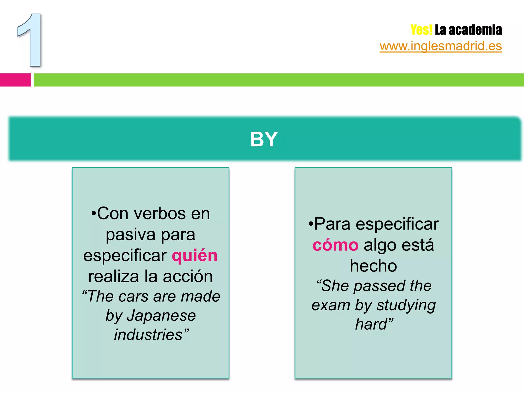 Las preposciones en inglés | PPTX