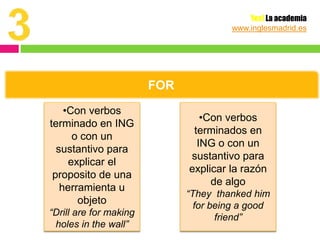 Las preposciones en inglés | PPTX
