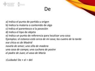 Preposiciones | PPTX