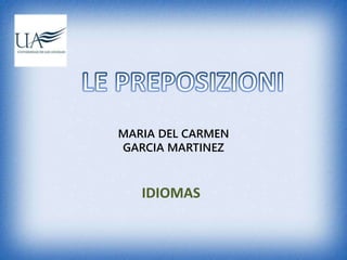 Preposiciones | PPTX