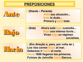 Preposiciones | PPT