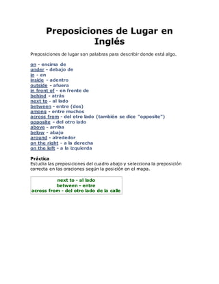 Preposiciones | DOCX