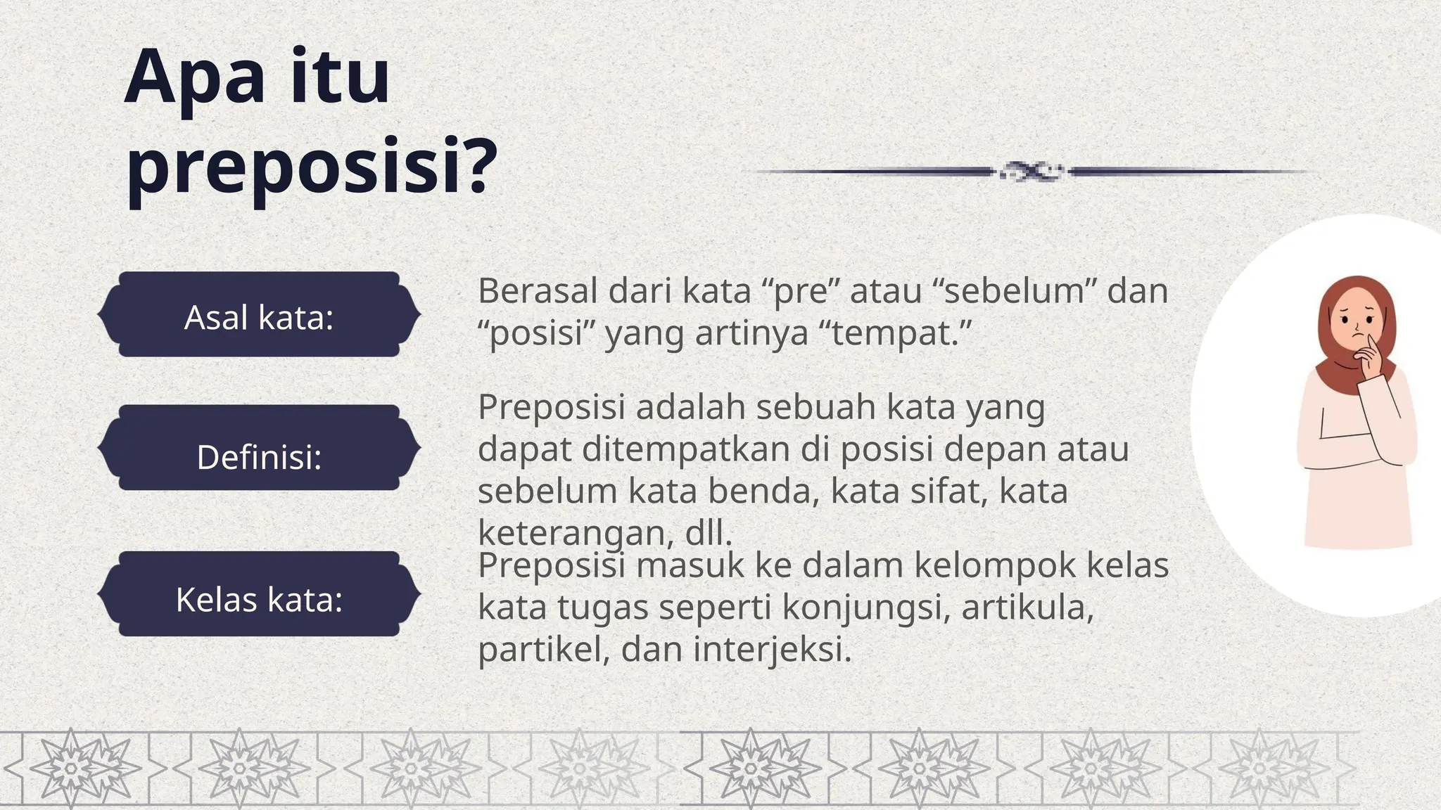 Bahasa Indonesia - Preposisi kelas XI.pptx