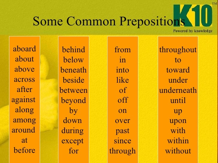Preposition