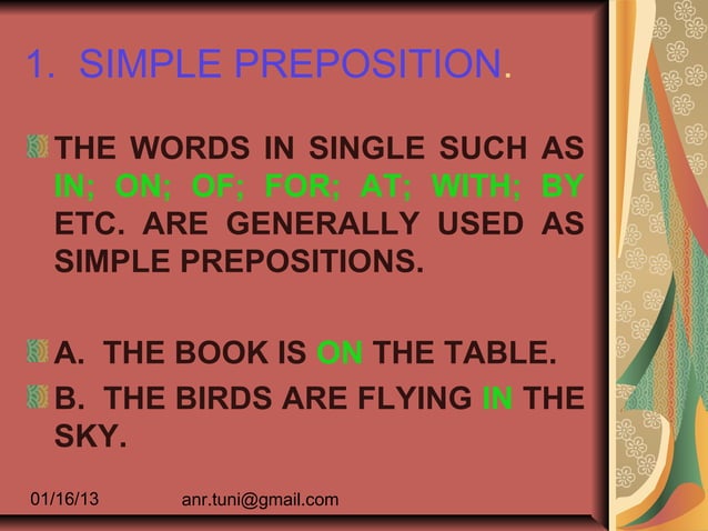 Preposition | PPT