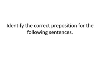 Preposition | PPTX