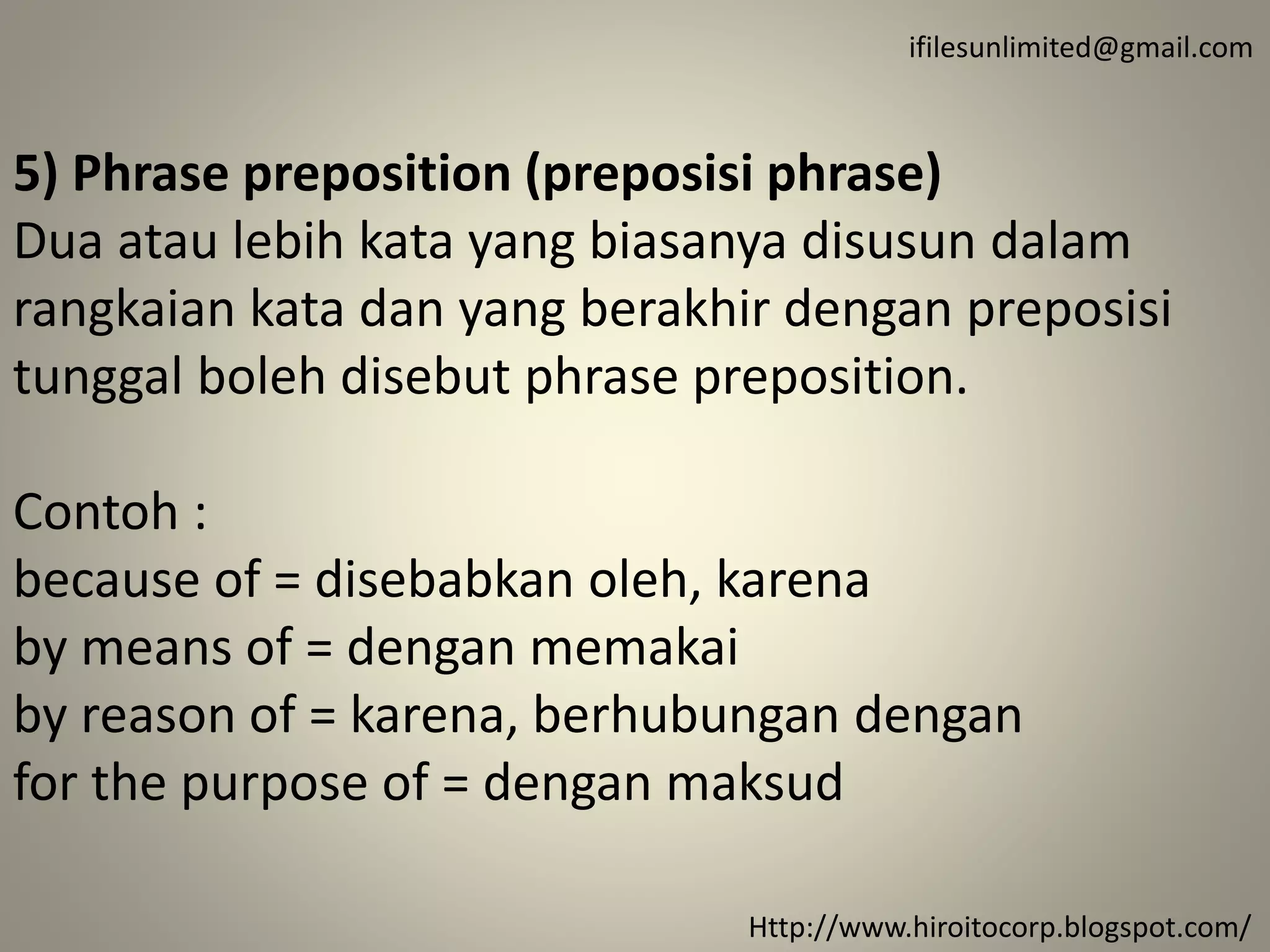 HIRO ITO - Preposition | PPTX