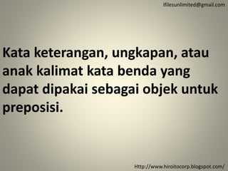 HIRO ITO - Preposition | PPTX