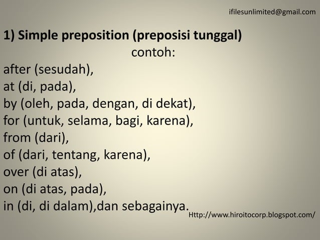 HIRO ITO - Preposition | PPT
