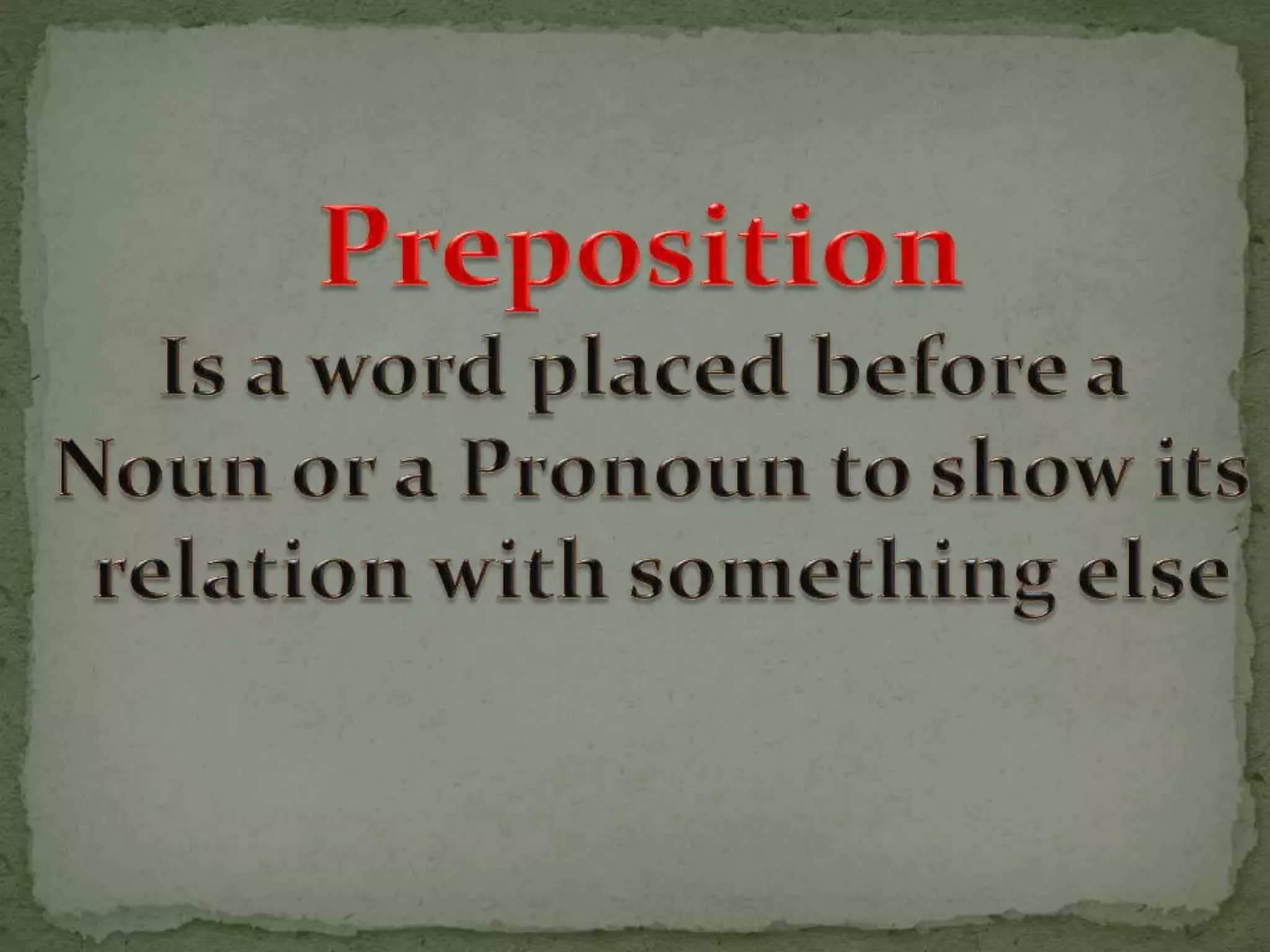 Preposition | PPT