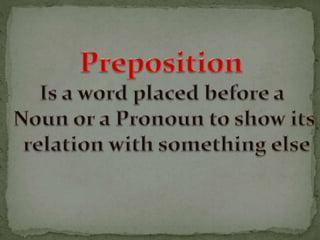 Preposition | PPTX