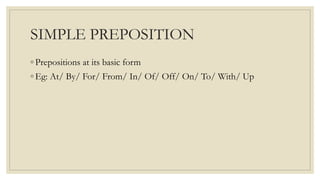 Preposition | PPTX