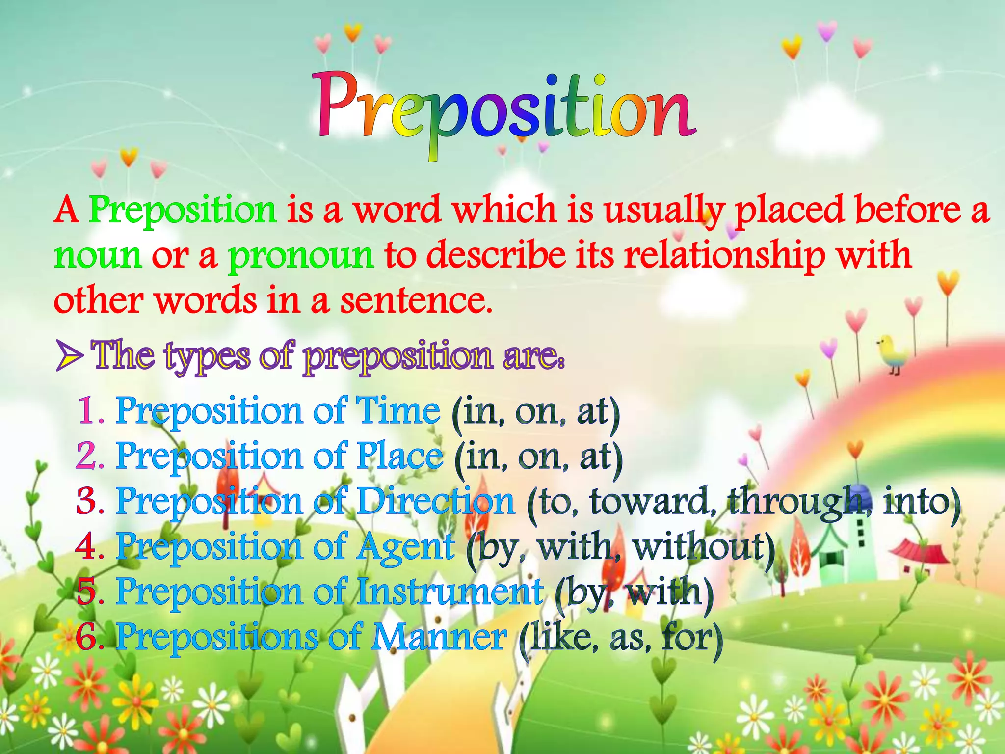Prepositions - English | PPTX