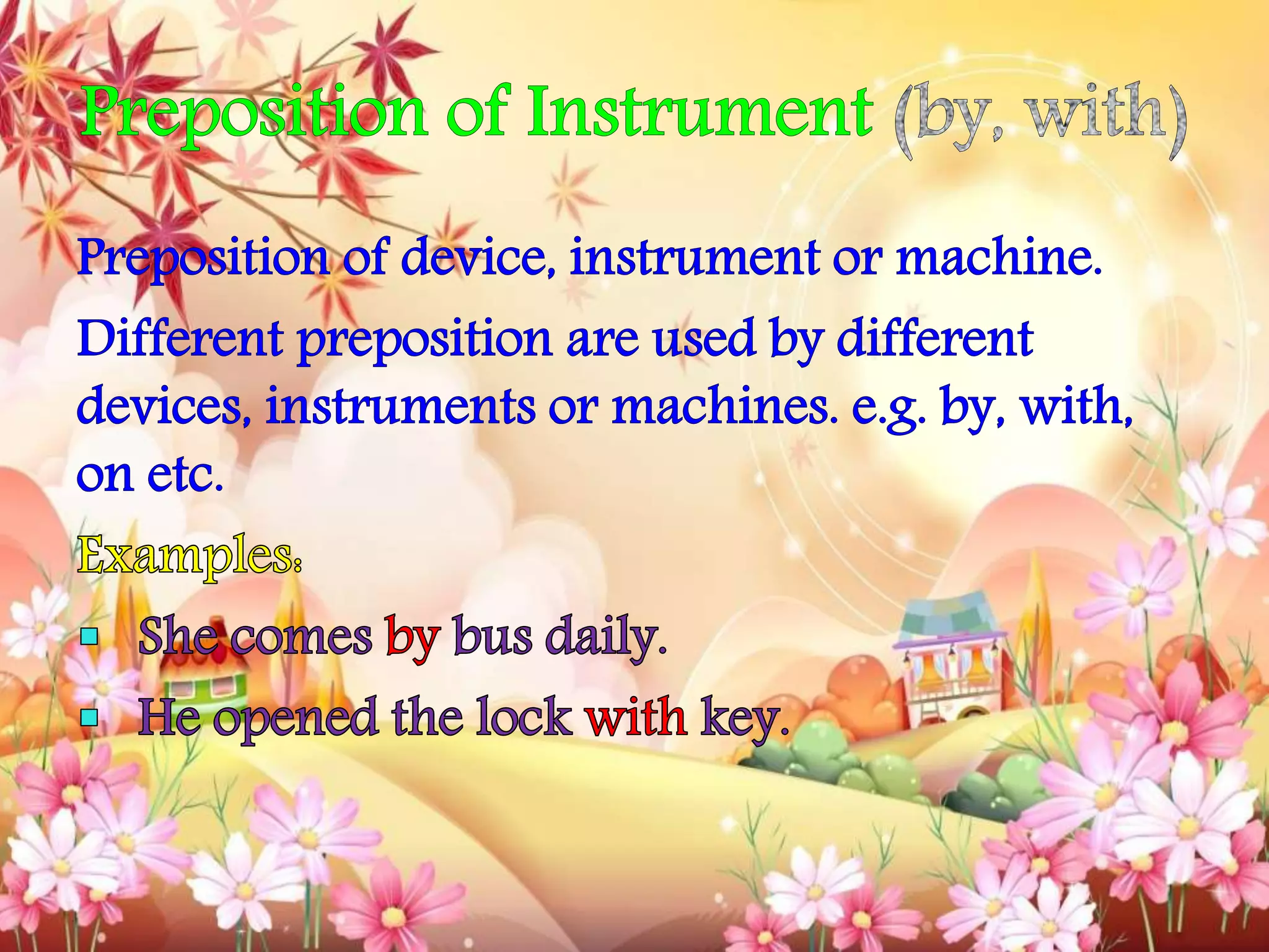 Prepositions - English | PPTX