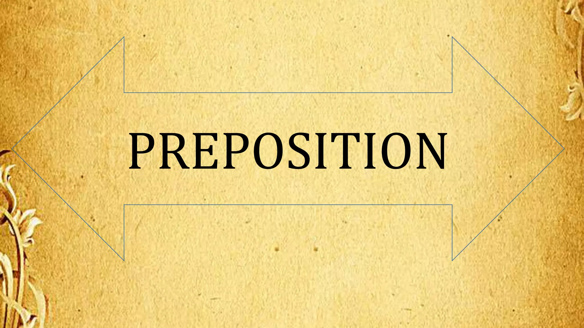 Preposition - TIME and PLACE | PPTX