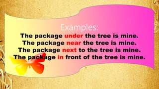 Preposition - TIME and PLACE | PPTX