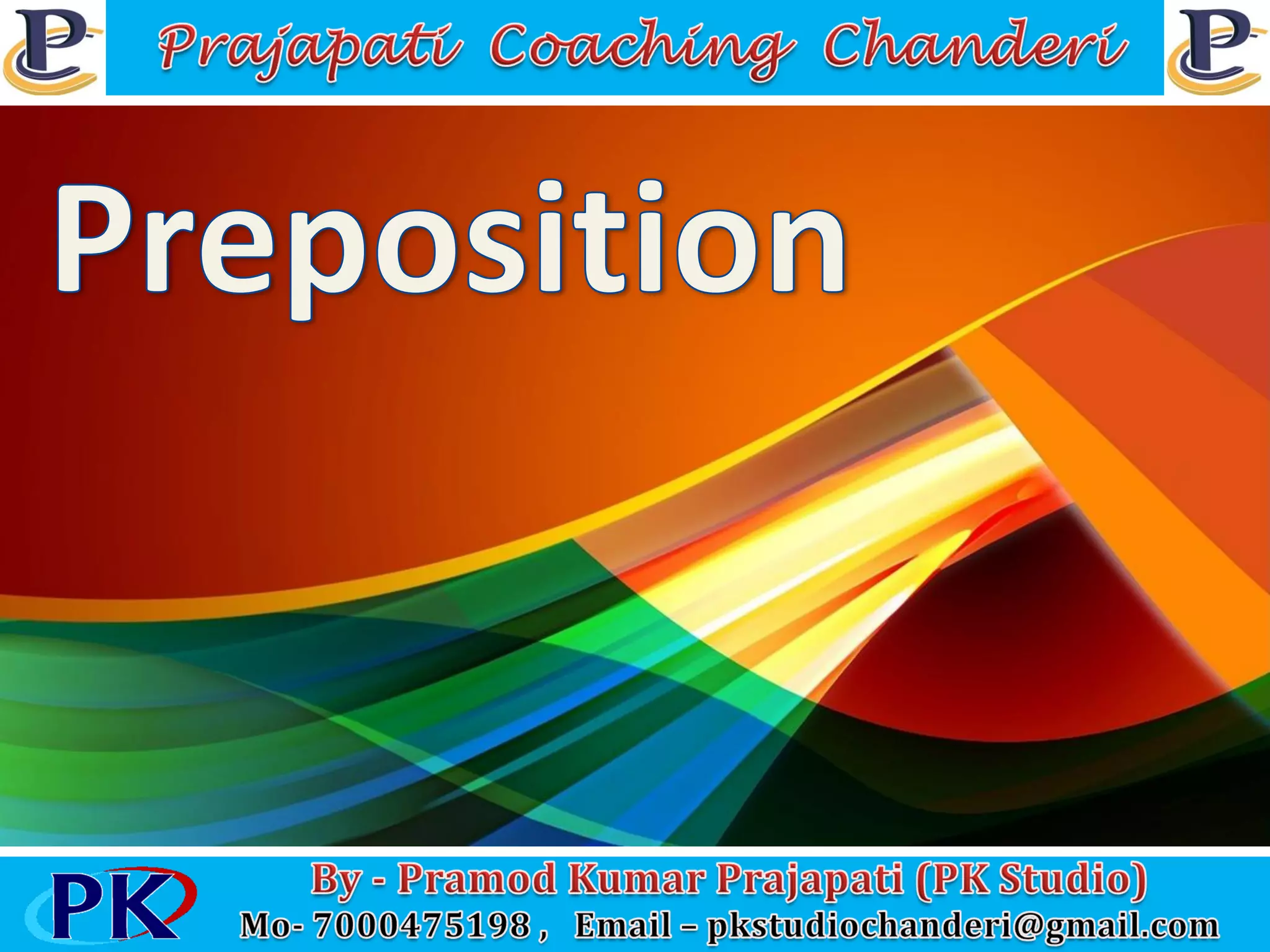 Preposition | PPT