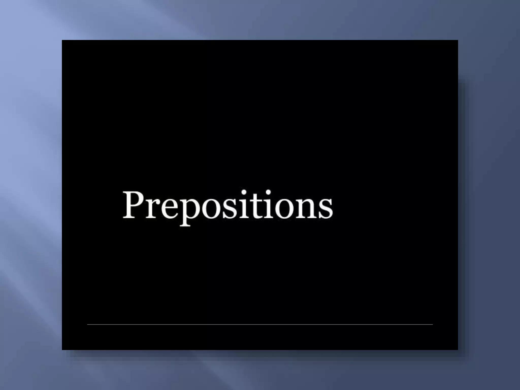 Preposition | PPT