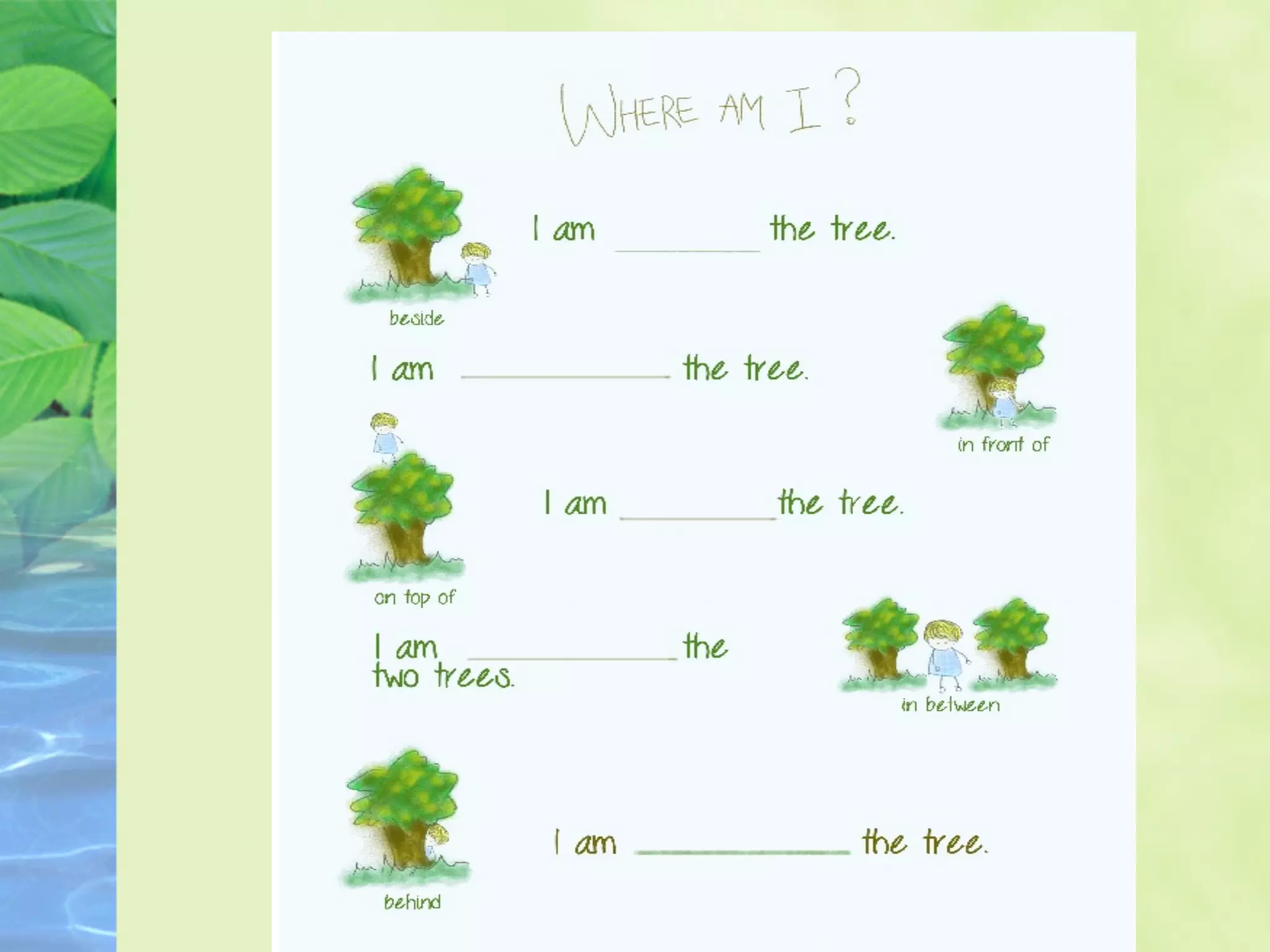 Preposition for primary grade | PDF