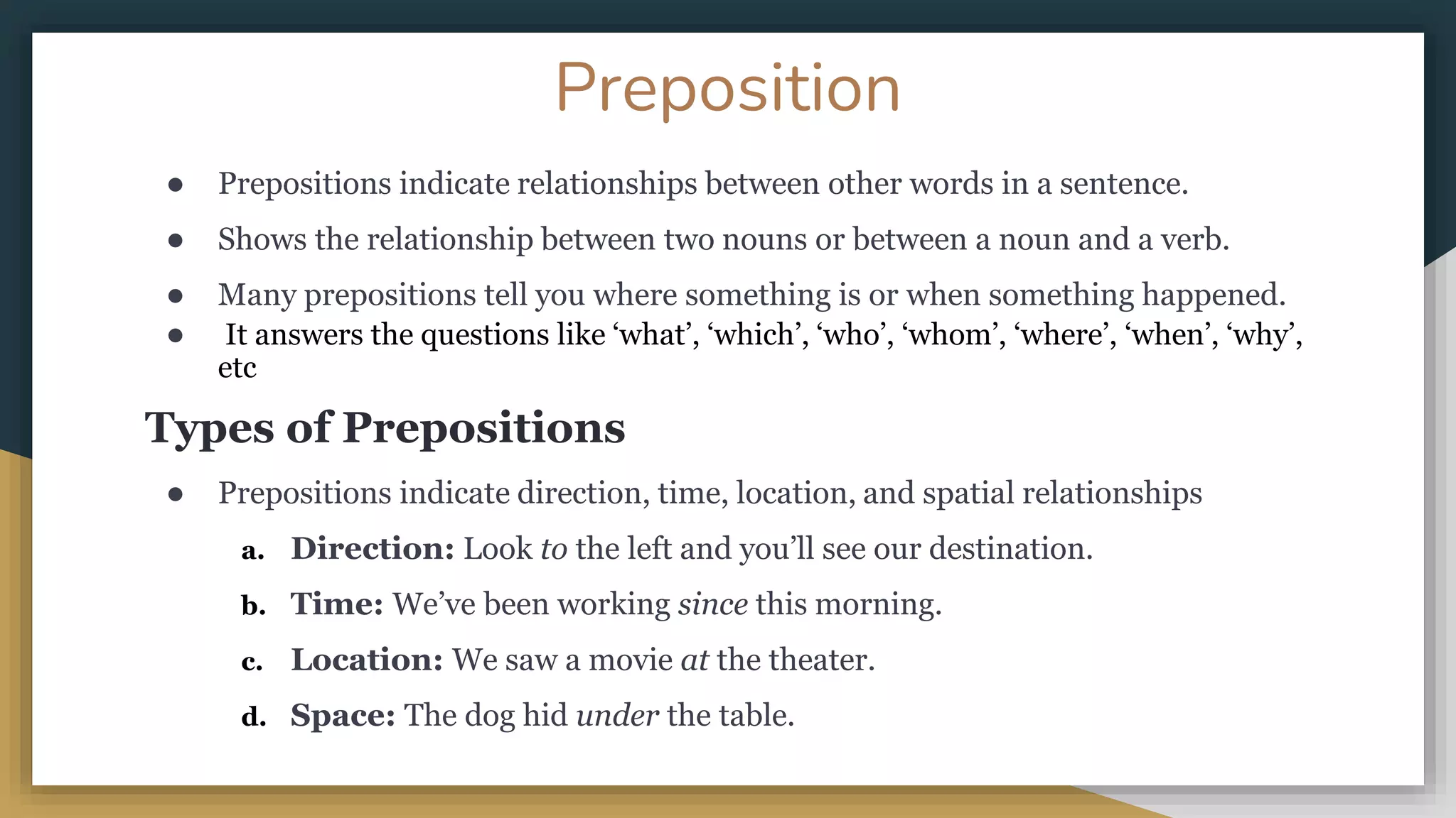 Preposition | PPTX