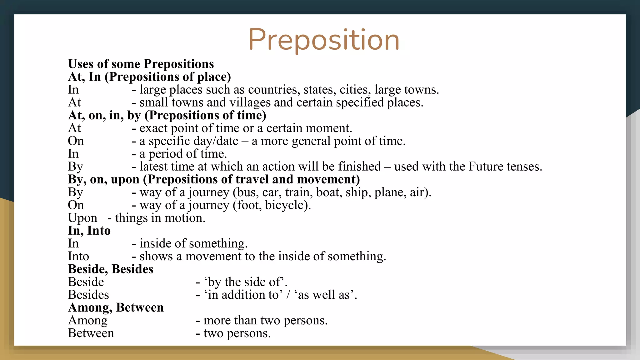 Preposition | PPTX