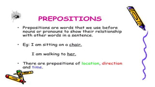 Powerpoint Presentation about PREPOSITION | PPTX