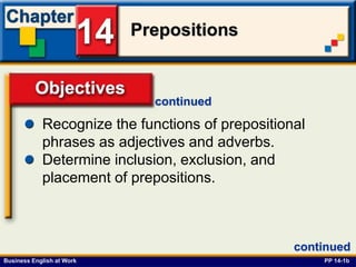 the Preposition presentation for Students | PPT