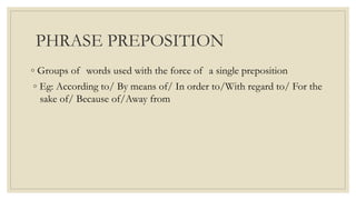 power point presentation about preposition | PPTX