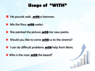 discussion and learning of prepositions. | PPT