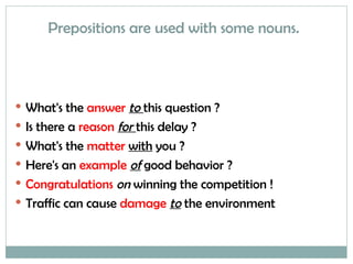 discussion and learning of prepositions. | PPT