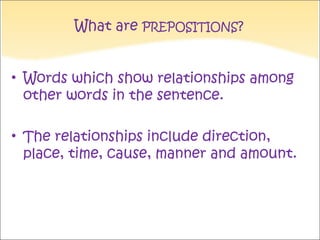 Preposition power-place | PPT