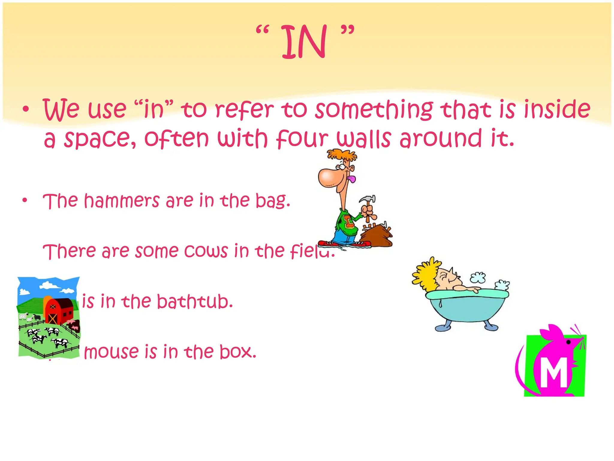 English B1 prepositions of place, Sara G | PPT