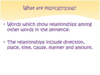 English B1 prepositions of place, Sara G | PPT
