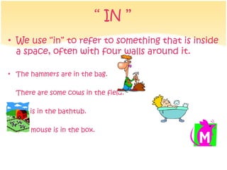English B1 prepositions of place, Sara G | PPT