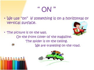English B1 prepositions of place, Sara G | PPT