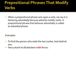 Prepositional phrase | PPTX