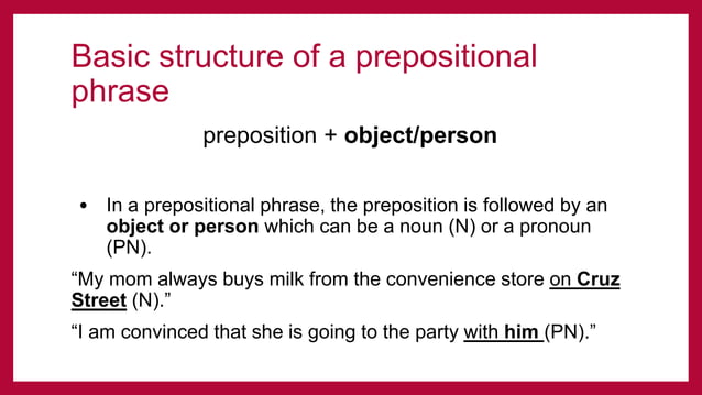 Prepositional phrases complete guide for students | PDF